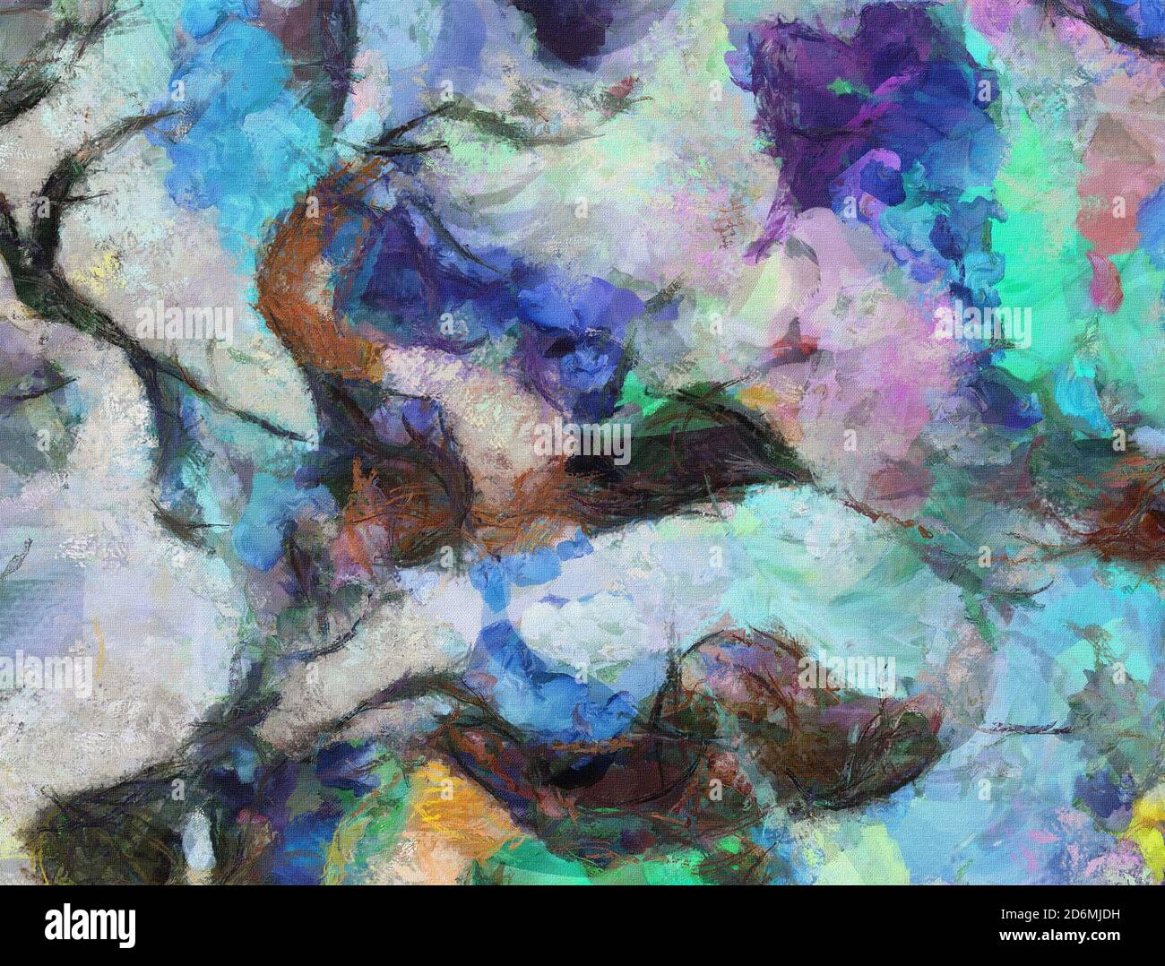 Colorful Abstract Painting Stock Photo - Alamy