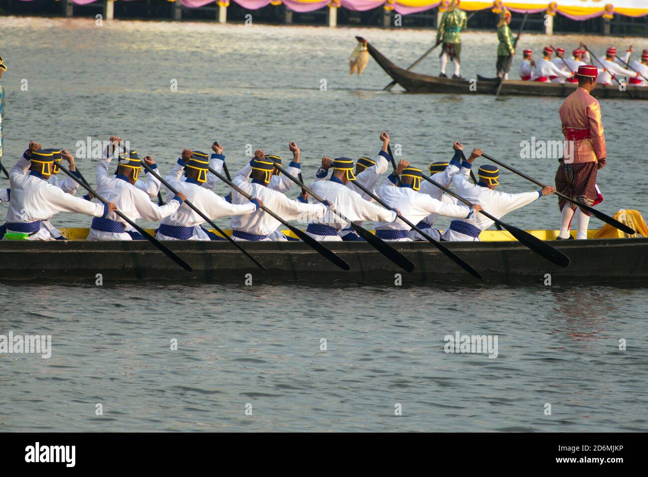 Royal Barge Procession, Chao Phya River, Bangkok, Thailand Stock Photo ...