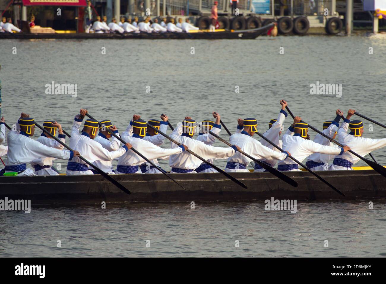 Royal Barge Procession, Chao Phya River, Bangkok, Thailand Stock Photo ...