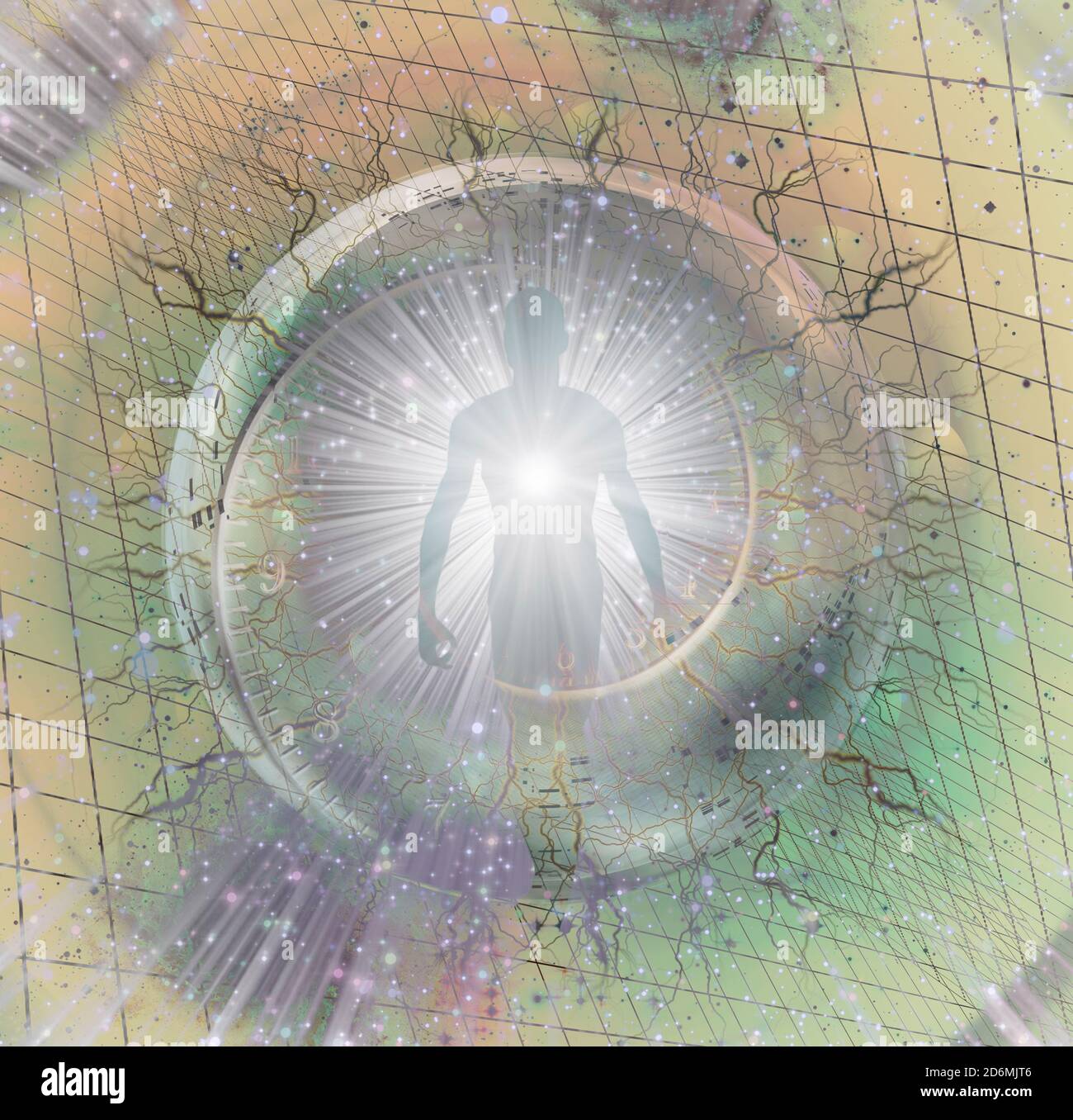 Shining aura and rays of light Stock Photo - Alamy