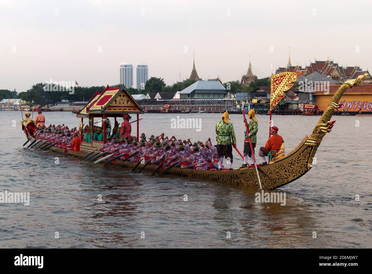Royal Barge Procession, Chao Phya River, Bangkok, Thailand Stock Photo ...