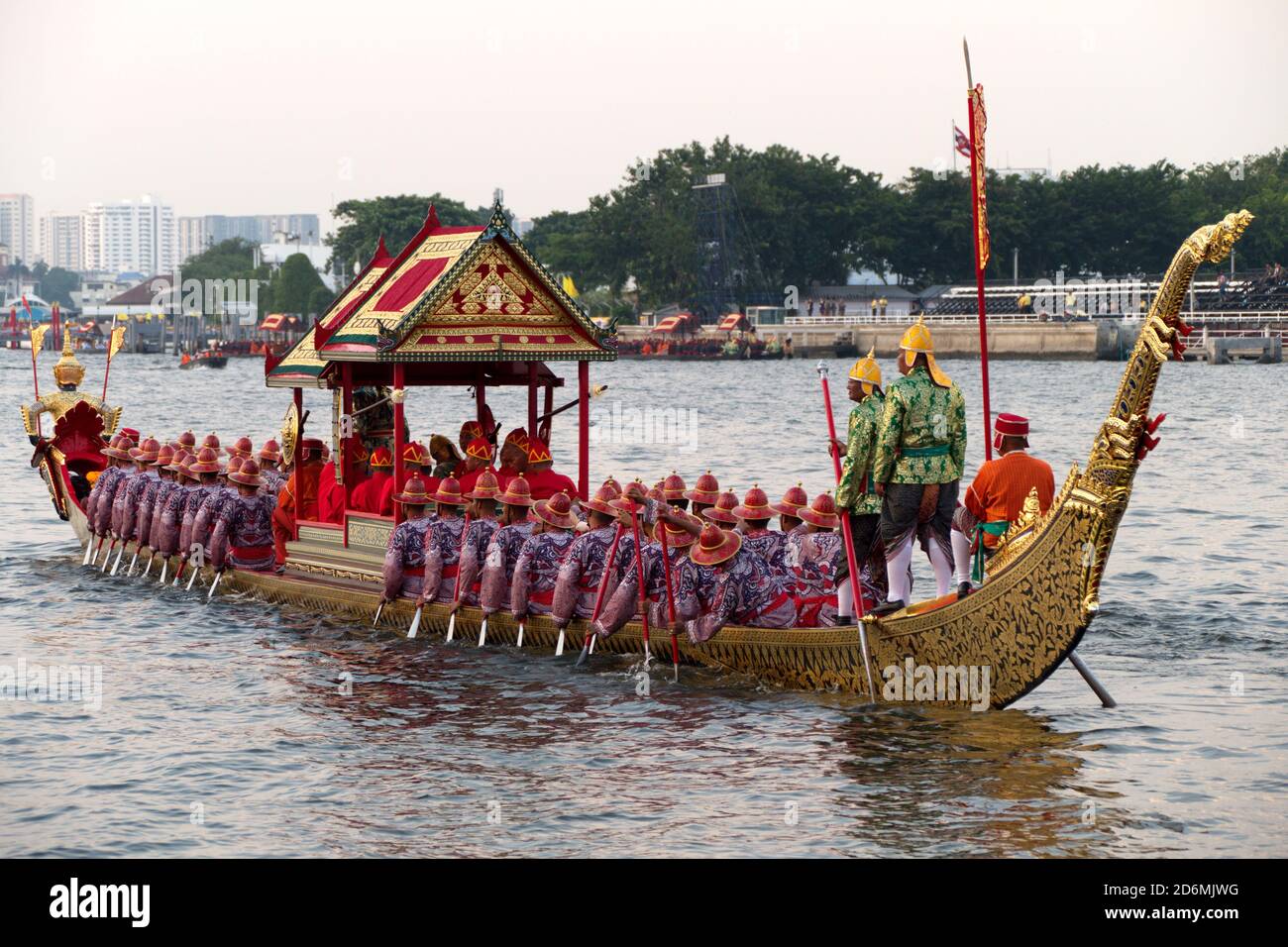 Royal Barge Procession, Chao Phya River, Bangkok, Thailand Stock Photo ...