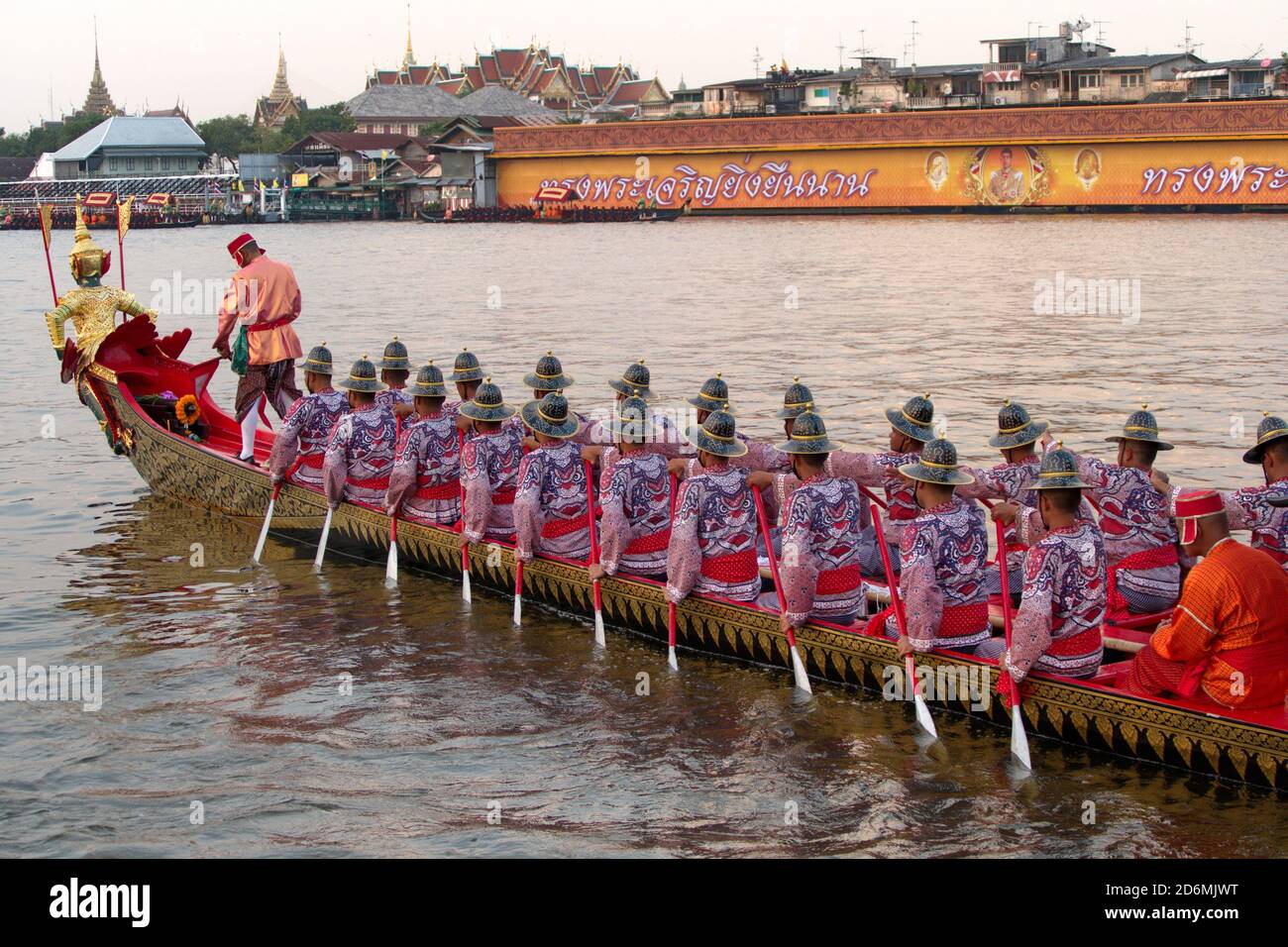 Royal Barge Procession, Chao Phya River, Bangkok, Thailand Stock Photo ...