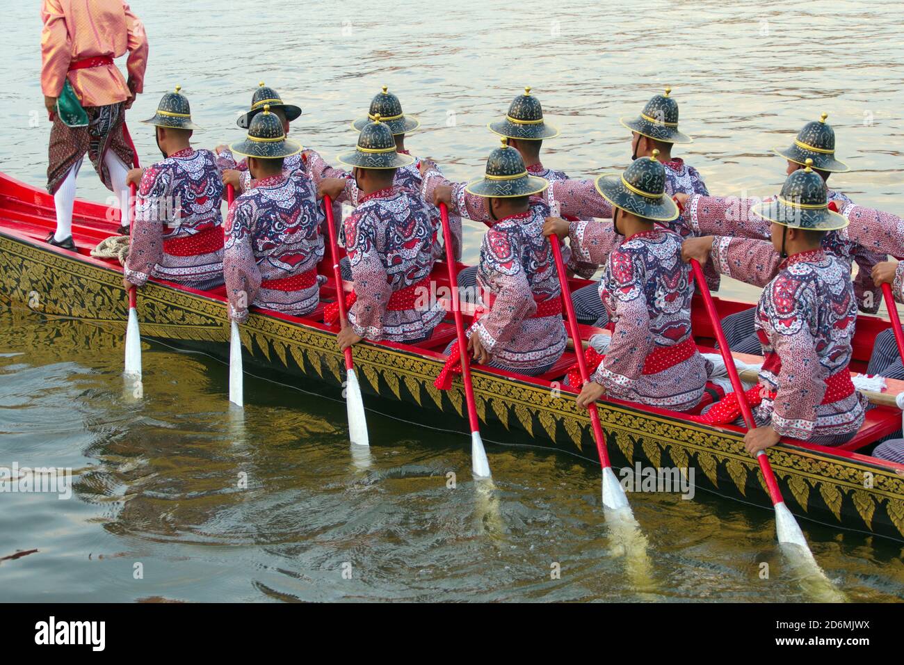 Royal Barge Procession, Chao Phya River, Bangkok, Thailand Stock Photo ...
