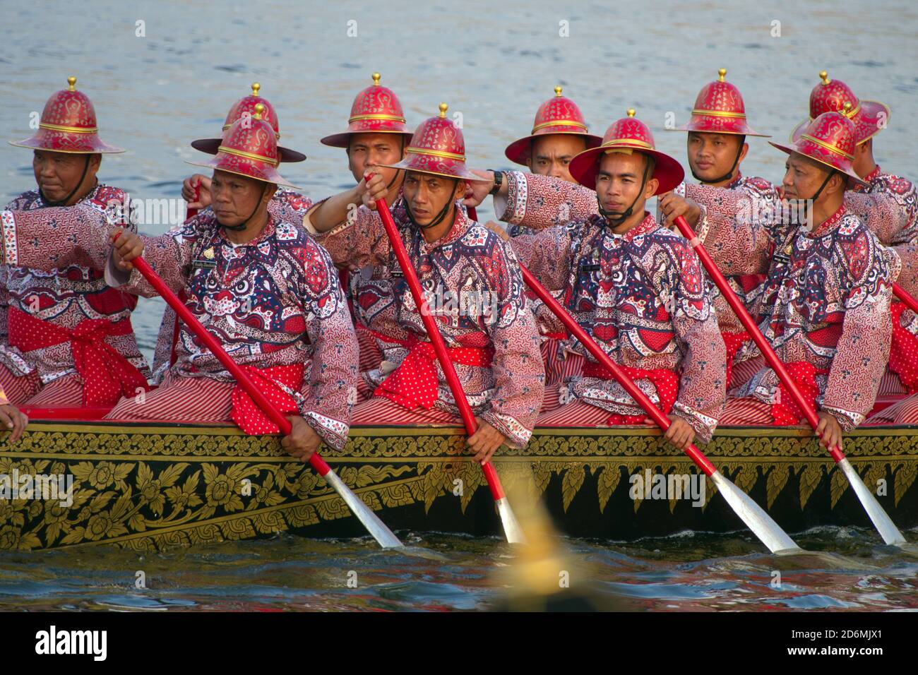 Royal Barge Procession, Chao Phya River, Bangkok, Thailand Stock Photo ...