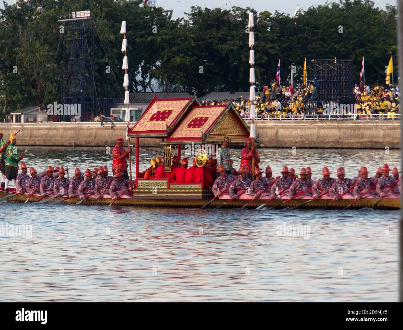 Royal Barge Procession, Chao Phya River, Bangkok, Thailand Stock Photo ...