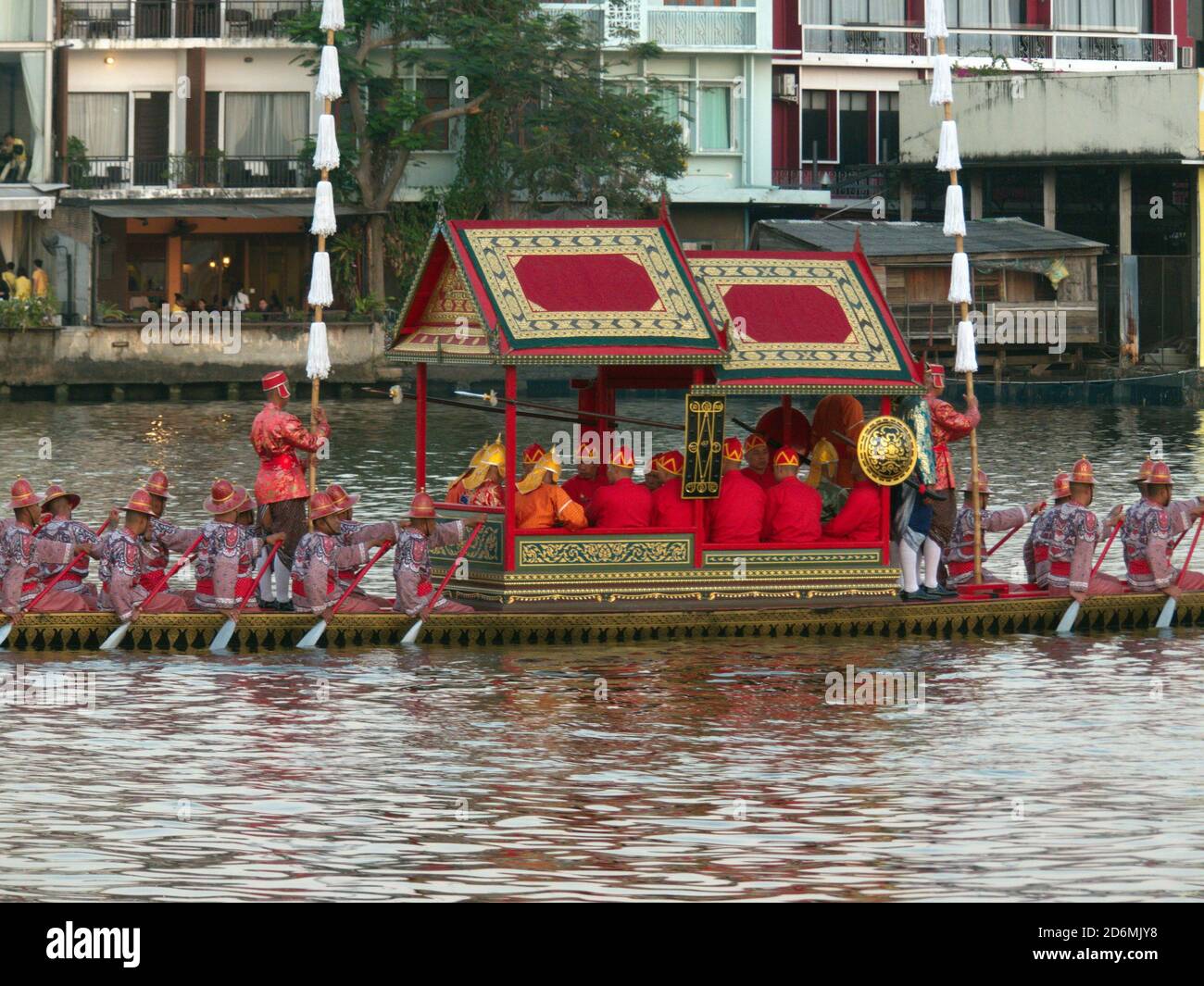 Royal Barge Procession, Chao Phya River, Bangkok, Thailand Stock Photo ...