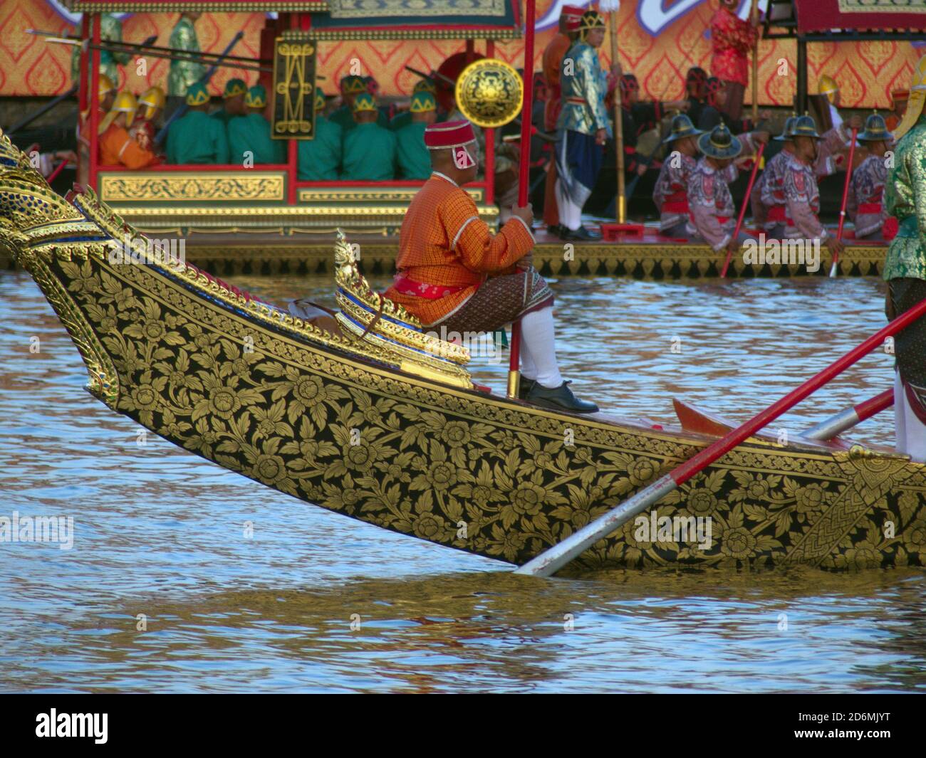 Royal Barge Procession, Chao Phya River, Bangkok, Thailand Stock Photo ...