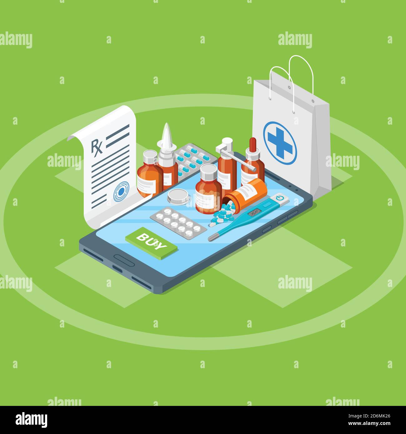 Mobile screen drugs Stock Vector Images - Alamy