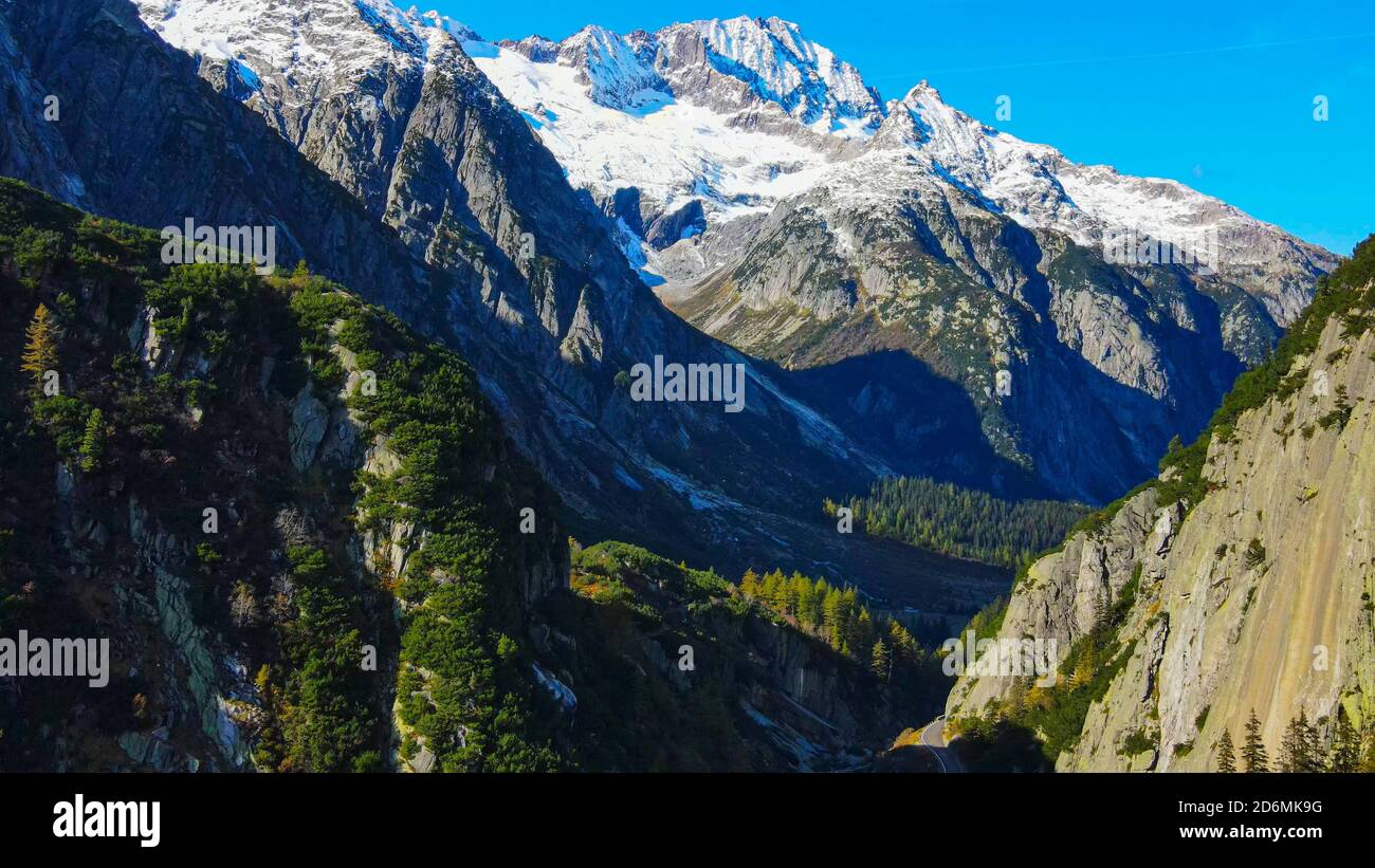 The amazing landscape of the Swiss Alps in Switzerland Stock Photo - Alamy