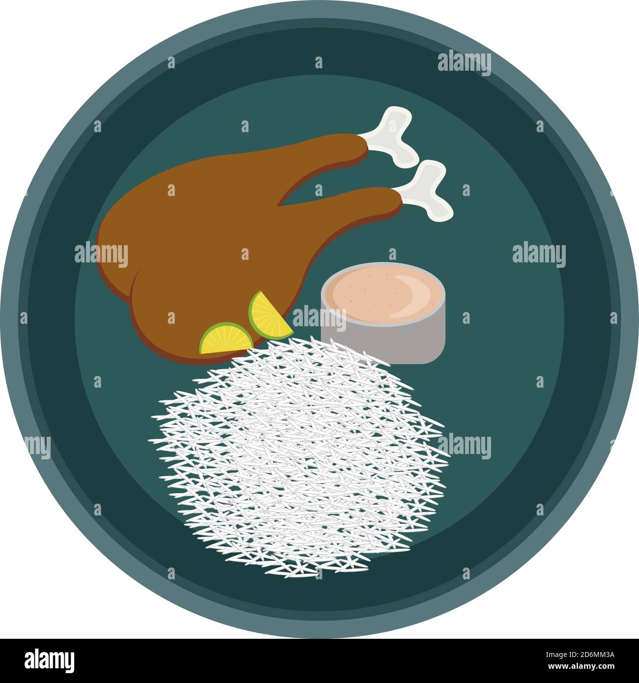 Hot chicken wings on Stock Vector Images - Alamy