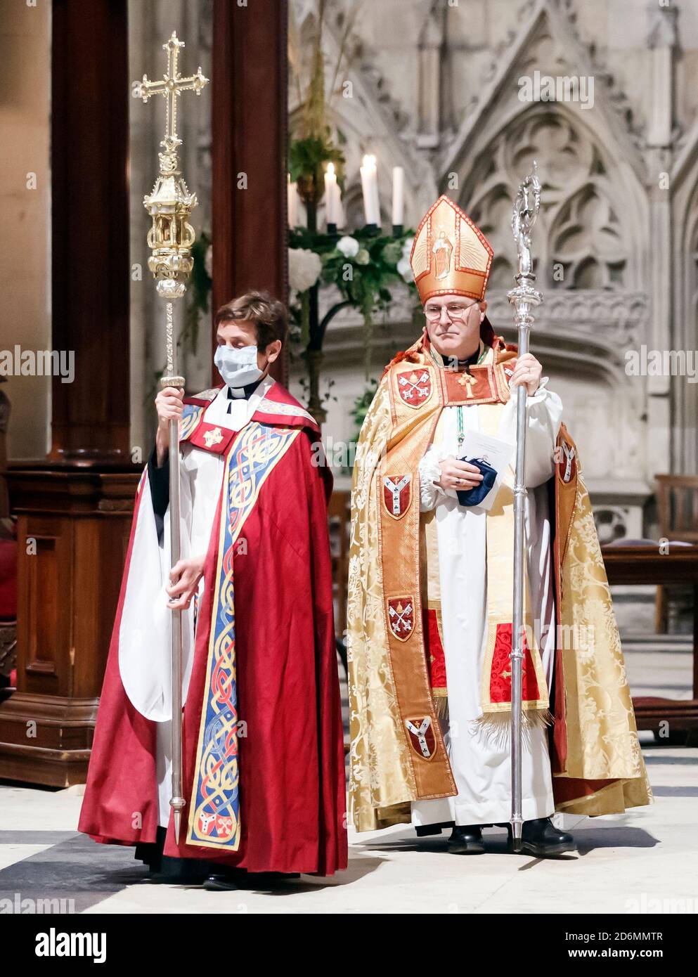 The Most Reverend Stephen Cottrell (right), during his enthronement as ...