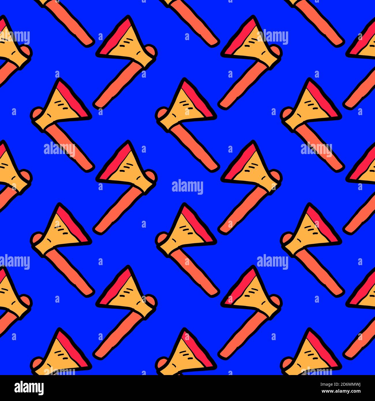 Small axe, seamless pattern on blue background Stock Vector Image & Art ...