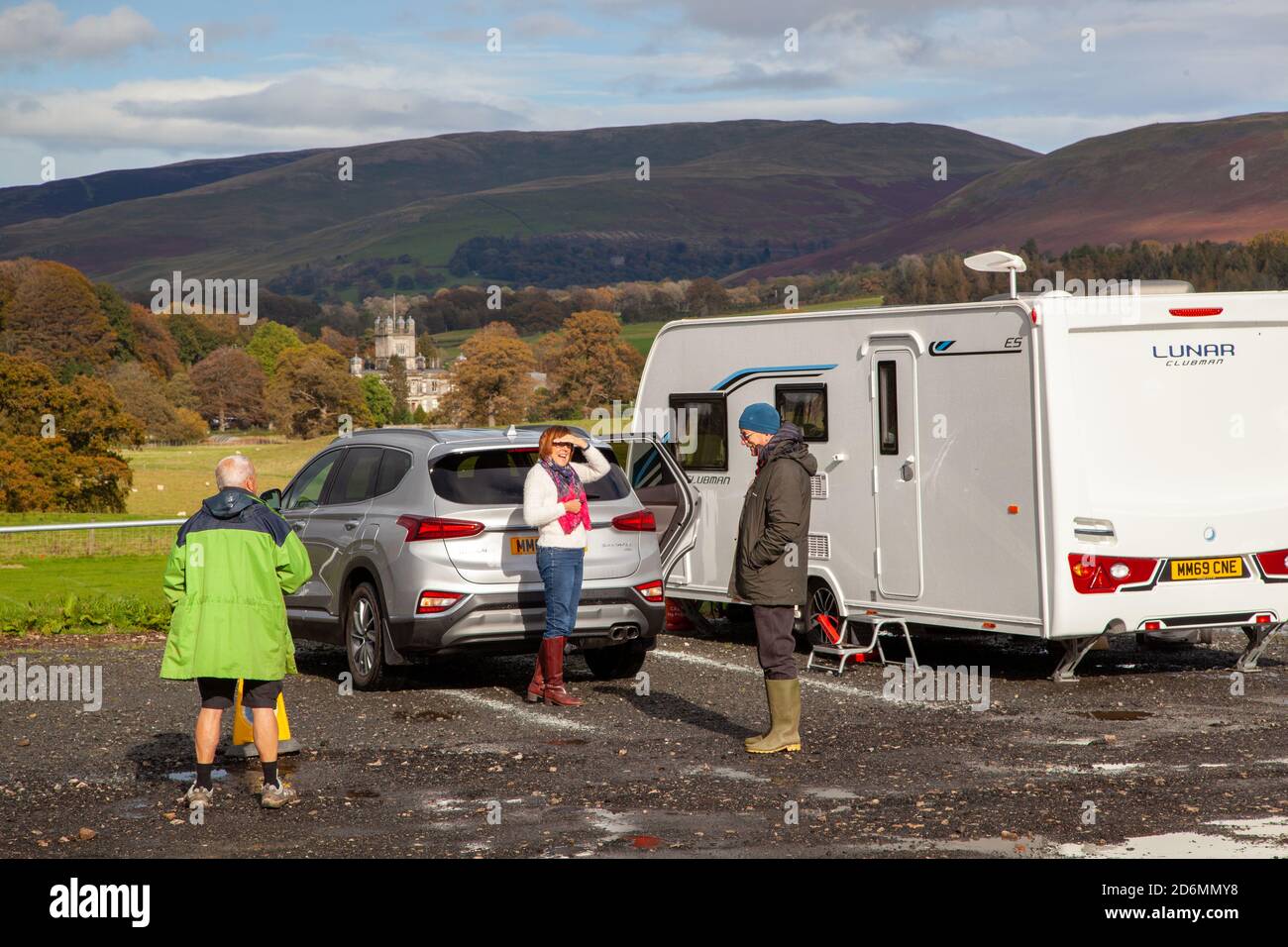 Caravan and motorhome rally at the Cumbrian market town of Kirkby ...