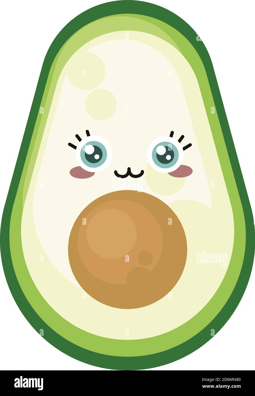 Avocado cartoon character on Cut Out Stock Images & Pictures - Alamy