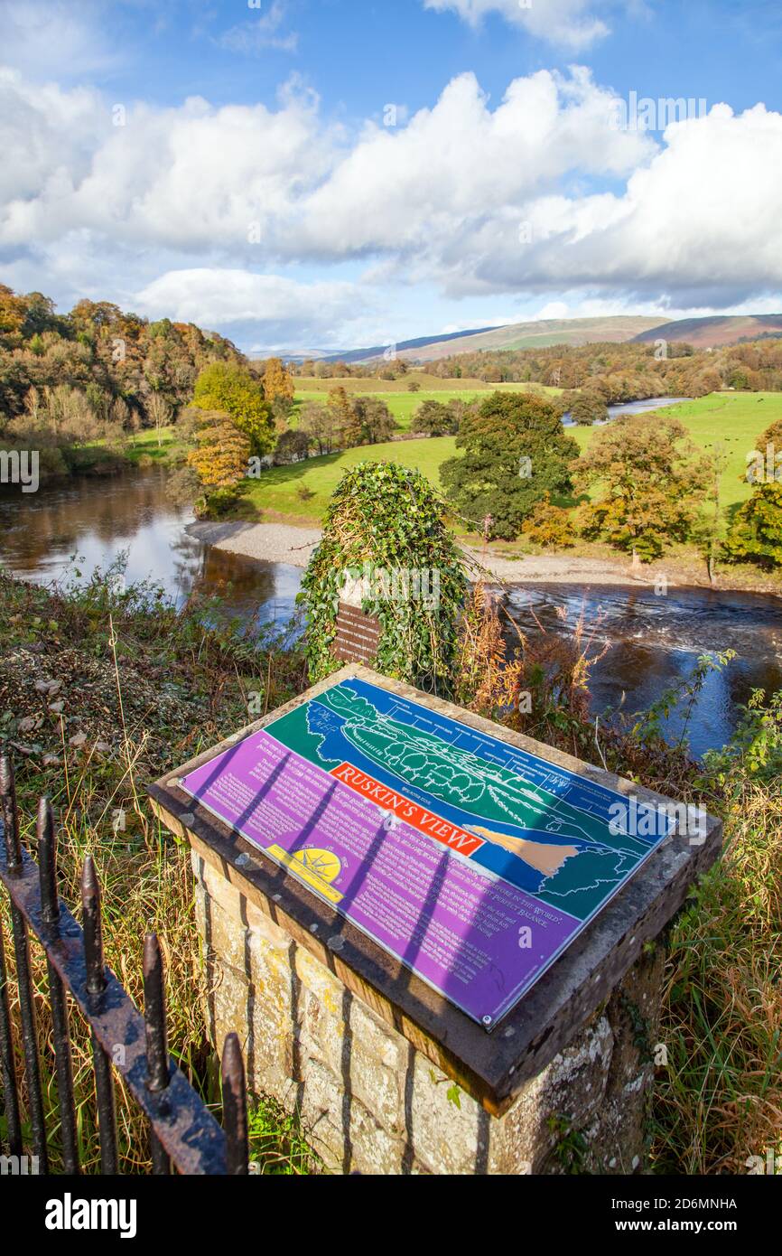 View over the river Lune from the viewpoint of Ruskin's view in the ...