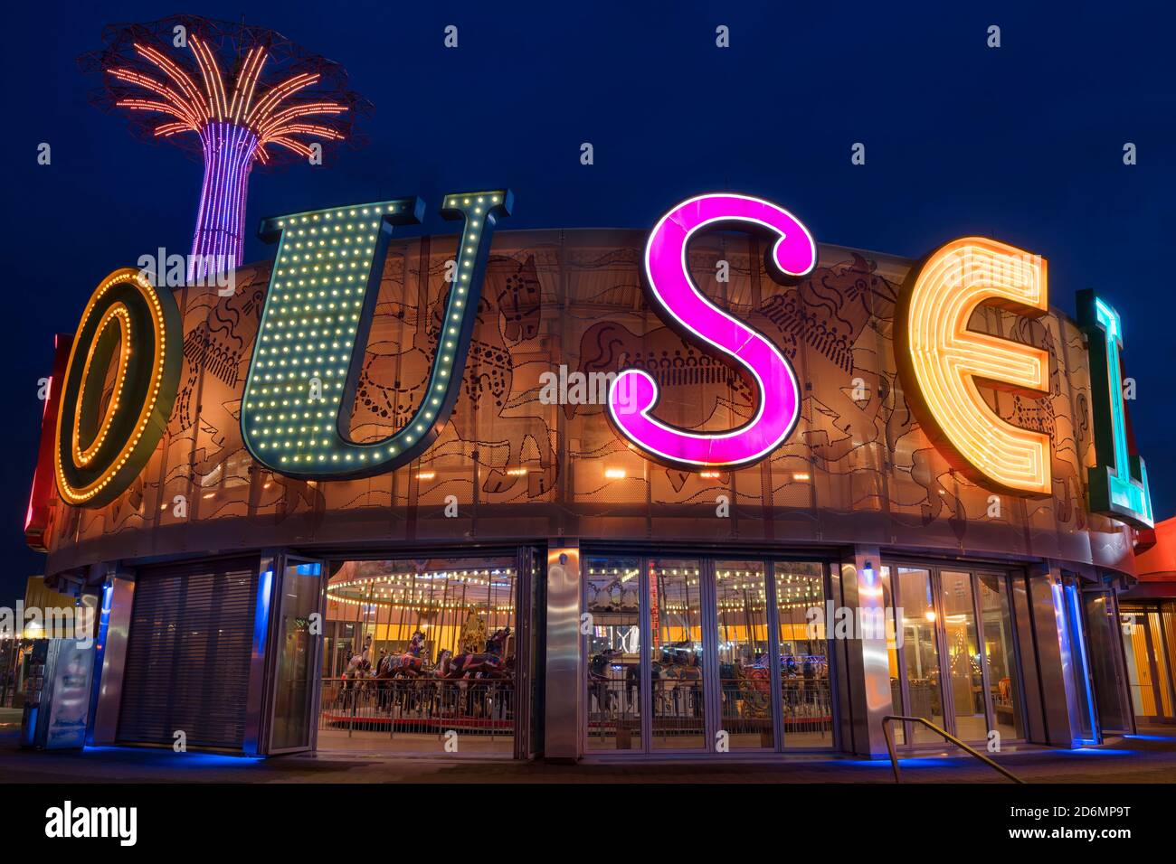 B&B Carousell, Coney Island, Brooklyn, New York City Stock Photo - Alamy