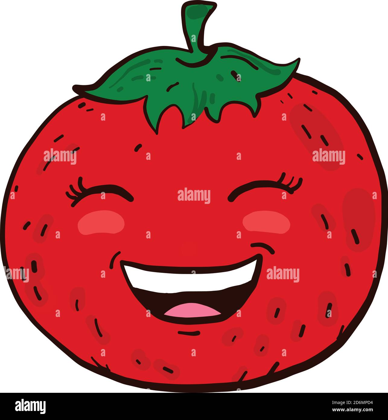 Happy vegetable smile tomato Stock Vector Images - Alamy