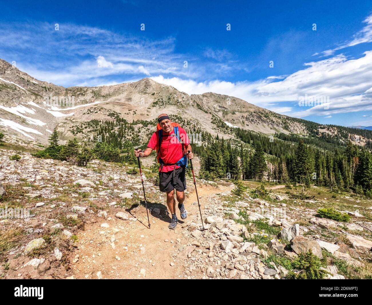 Trekking on the 485 mile Colorado Trail, Colorado Stock Photo - Alamy