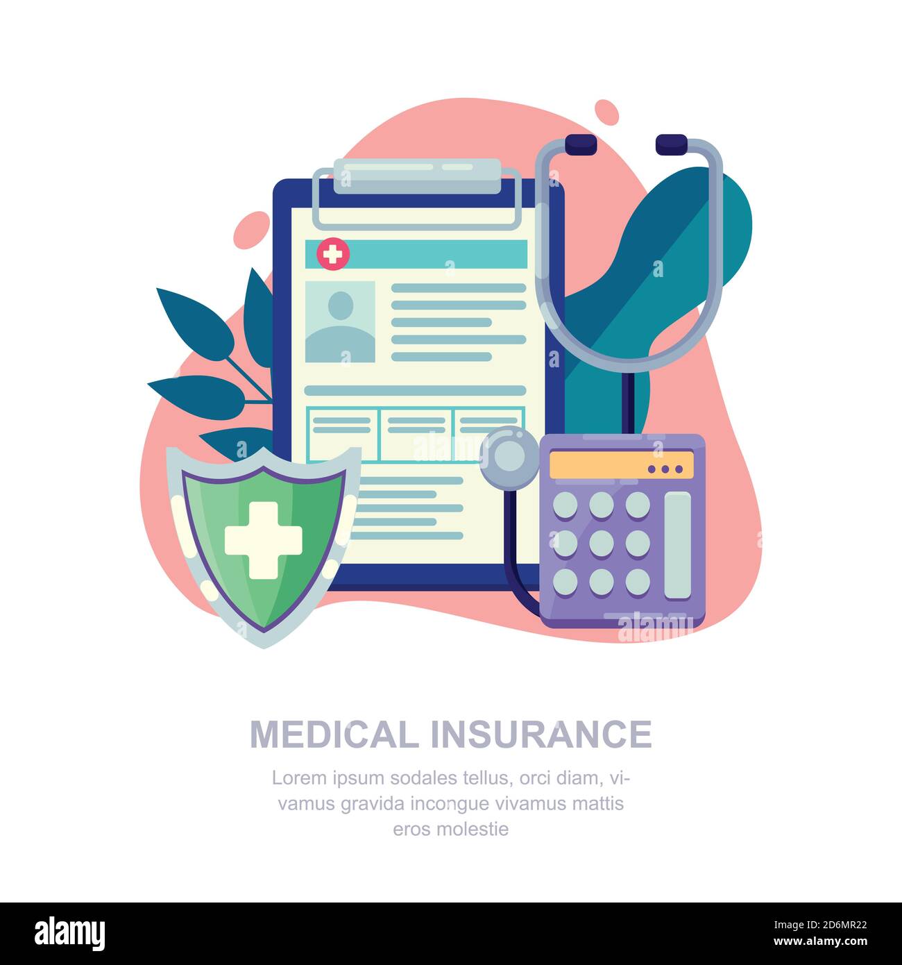 Doctor and calculator white background Stock Vector Images - Alamy