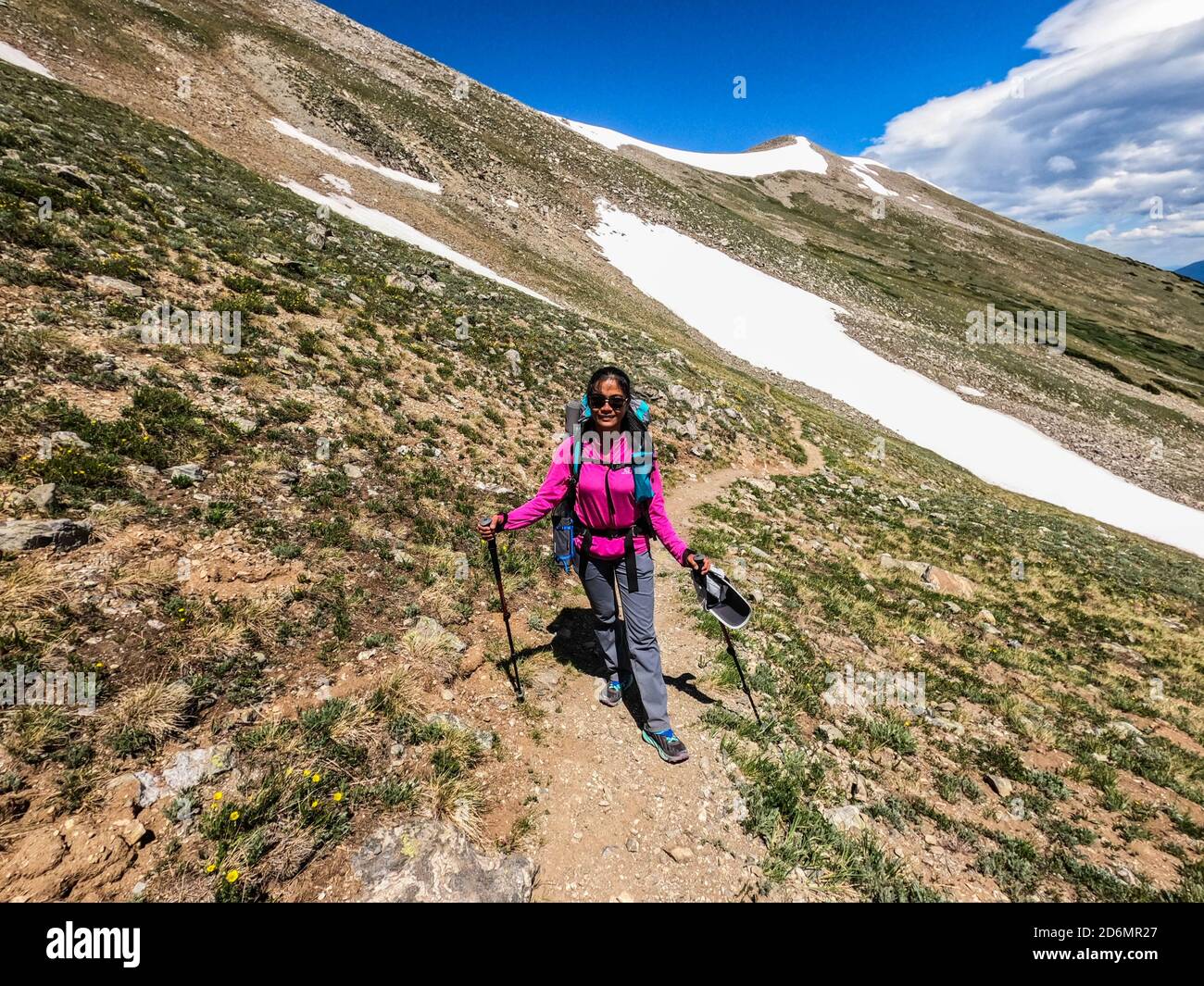 Trekking on the 485 mile Colorado Trail, Colorado Stock Photo - Alamy