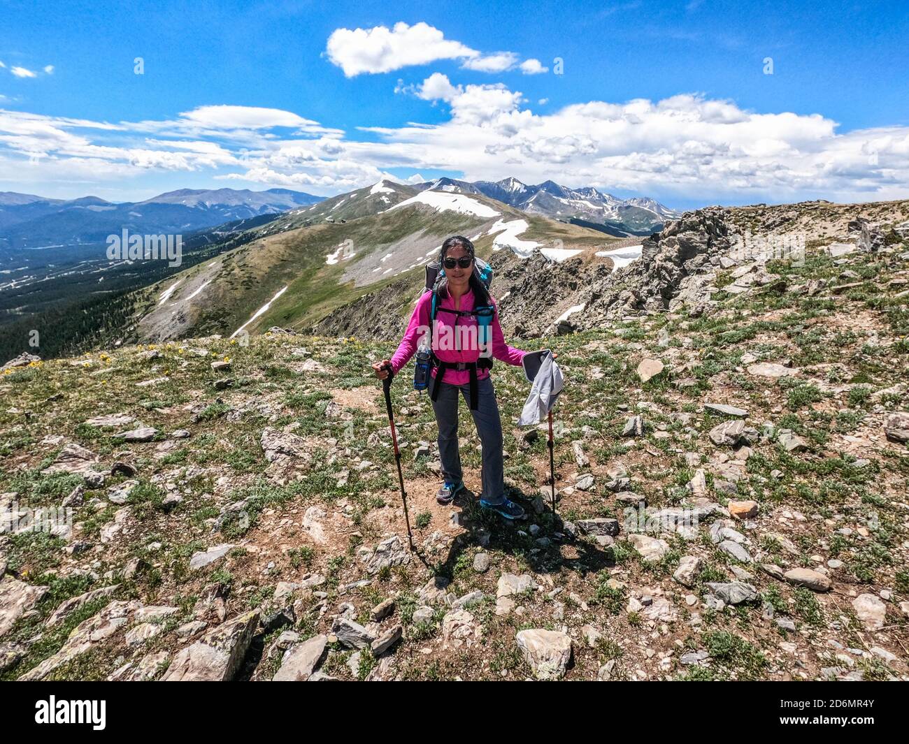 Trekking on the 485 mile Colorado Trail, Colorado Stock Photo - Alamy