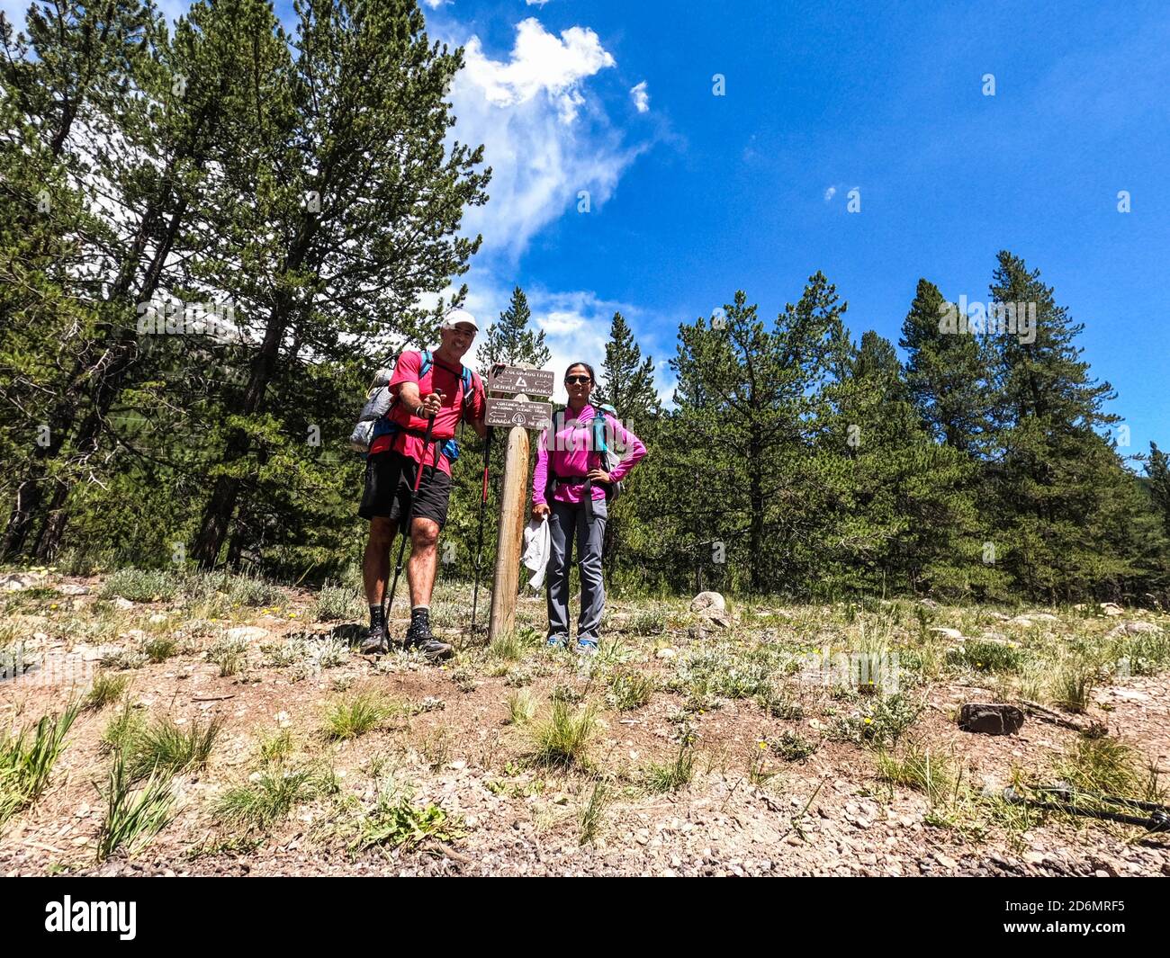 Trekking on the 485 mile Colorado Trail, Colorado Stock Photo - Alamy