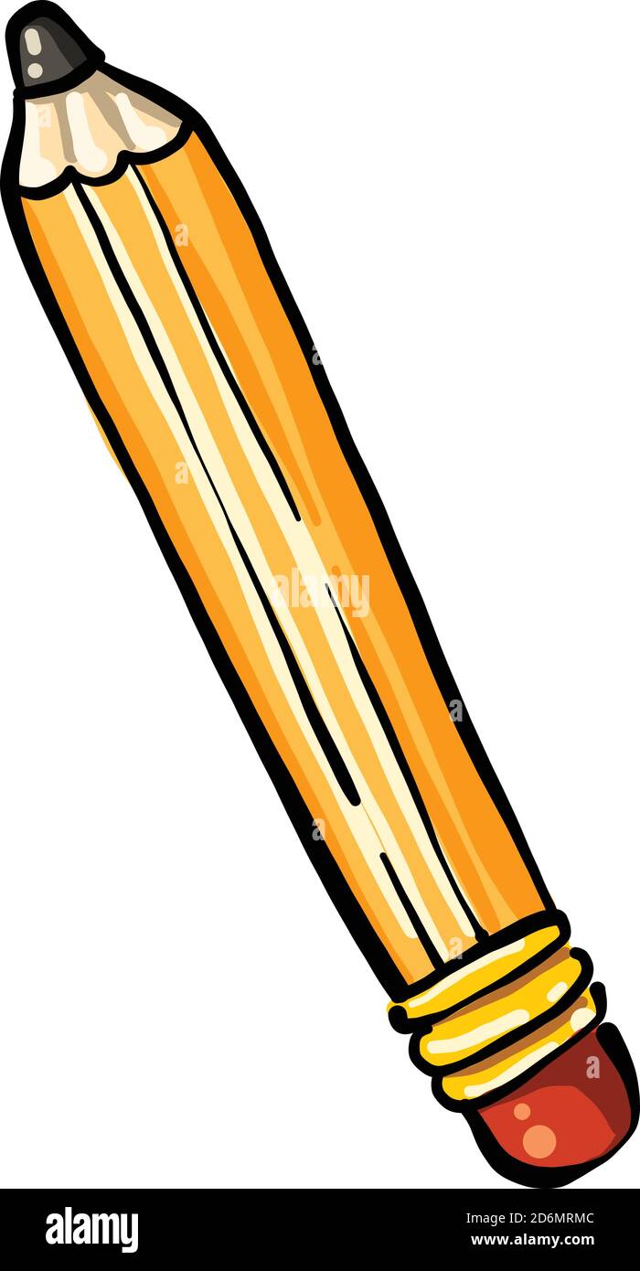 Basic pencil, illustration, vector on white background Stock Vector ...