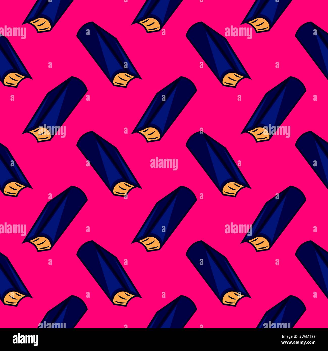 Blue books, seamless pattern on hot pink background Stock Vector Image ...