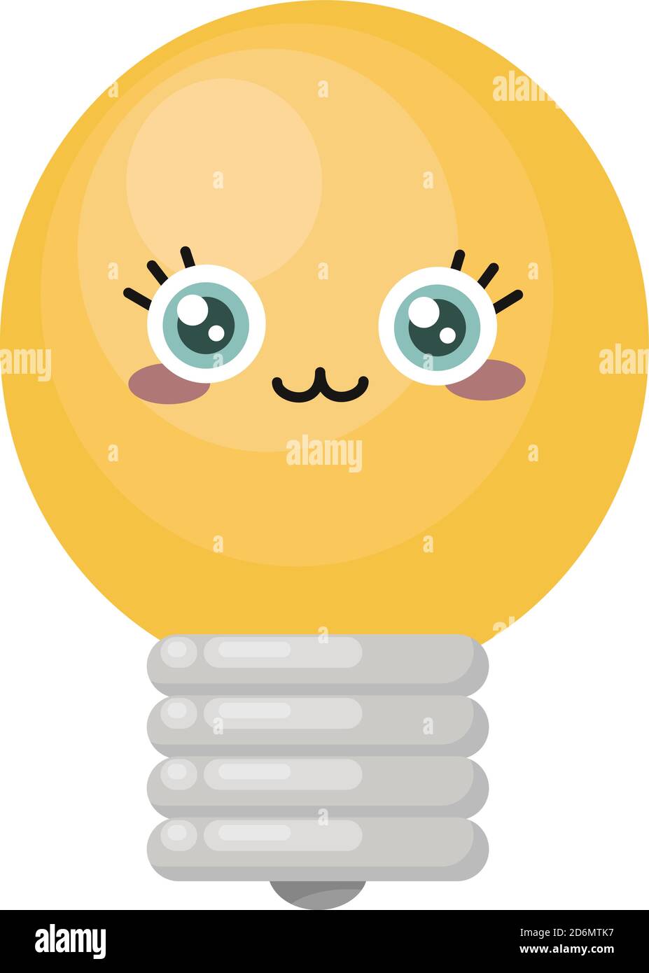 Yellow bulb, illustration, vector on white background Stock Vector ...