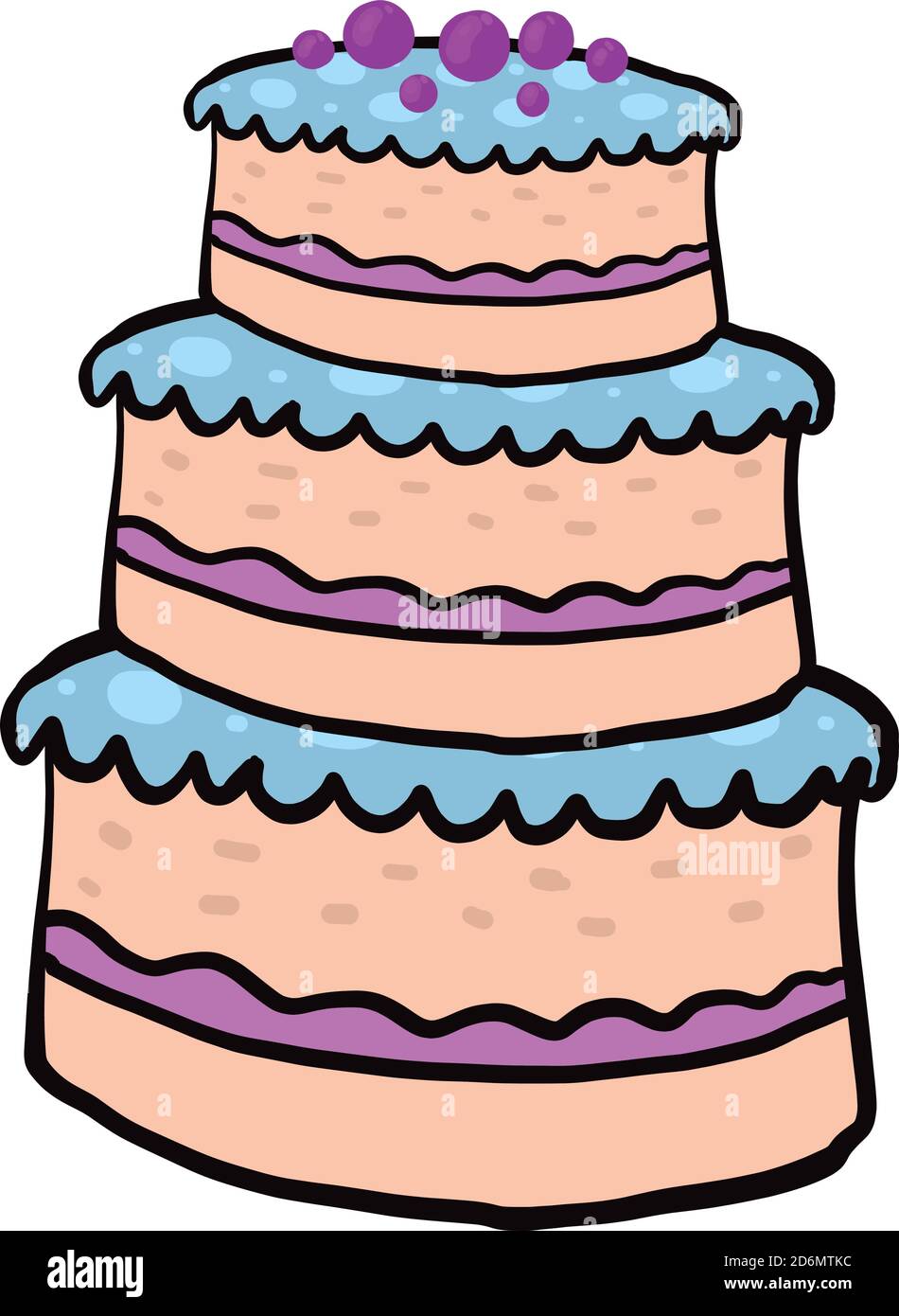 Big cartoon birthday cake on birthday card hi-res stock photography and ...