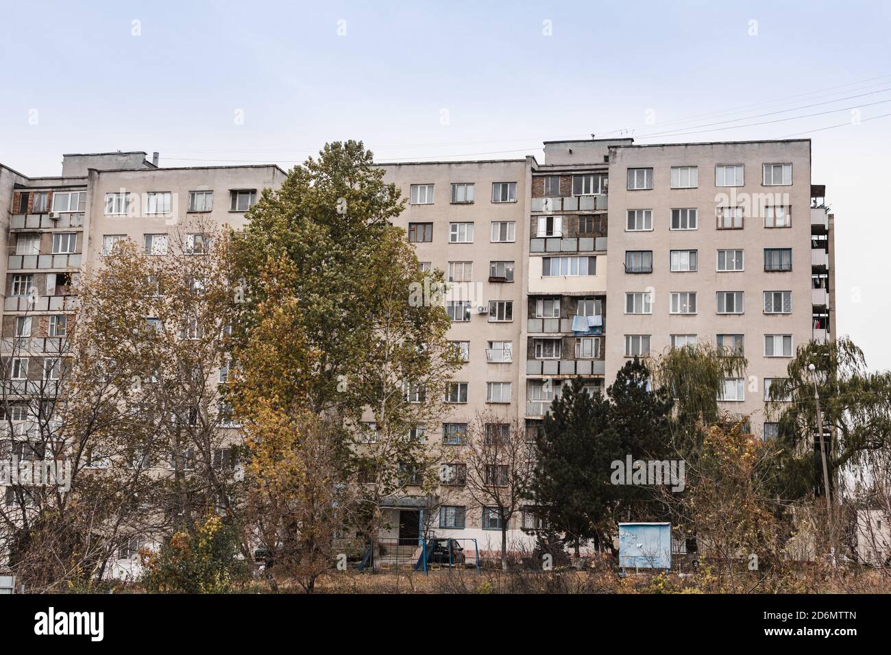 Old Soviet-built apartment building Stock Photo - Alamy