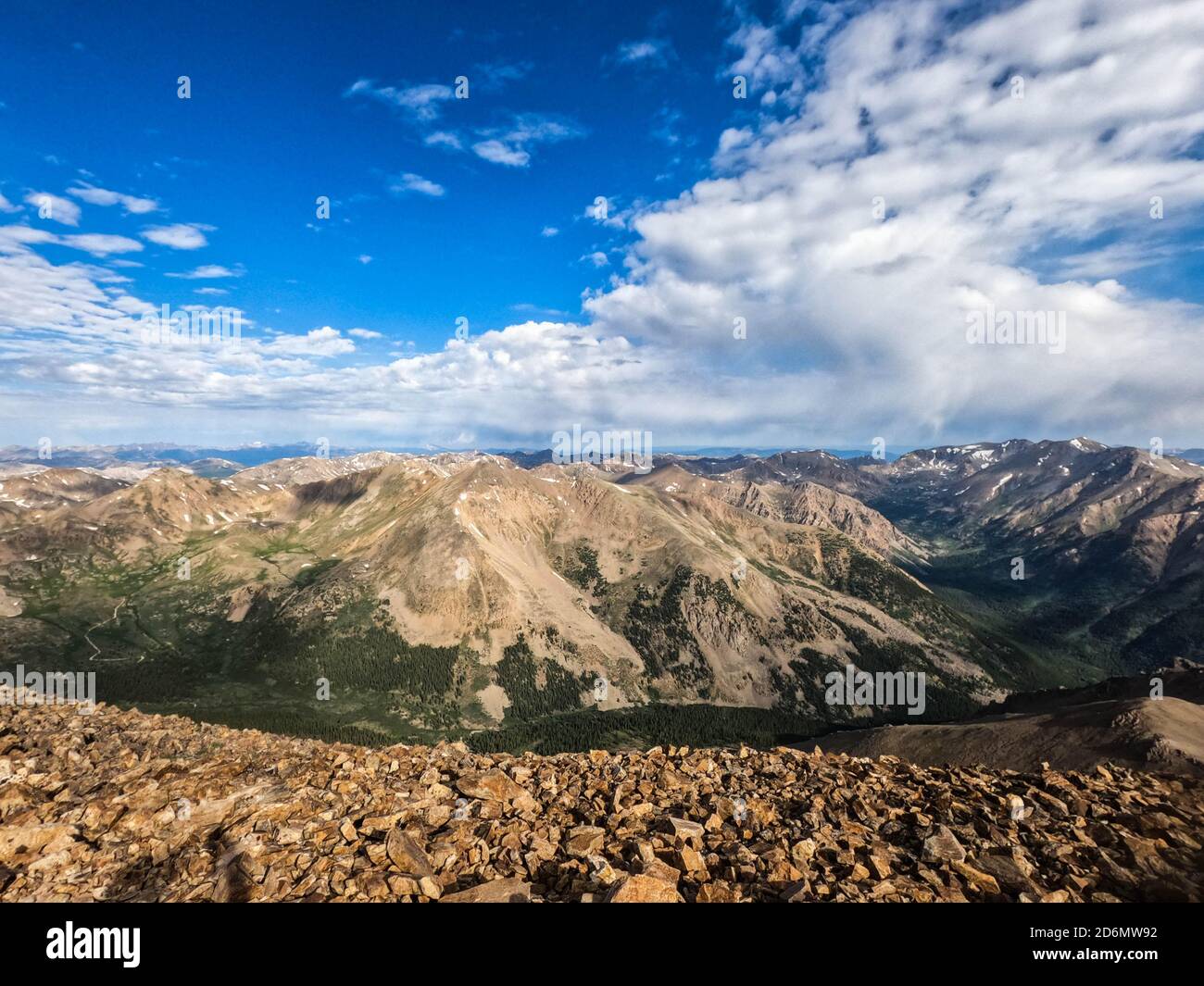 Beautiful sceneries along the 485 mile, Colorado Trail, Colorado Stock ...