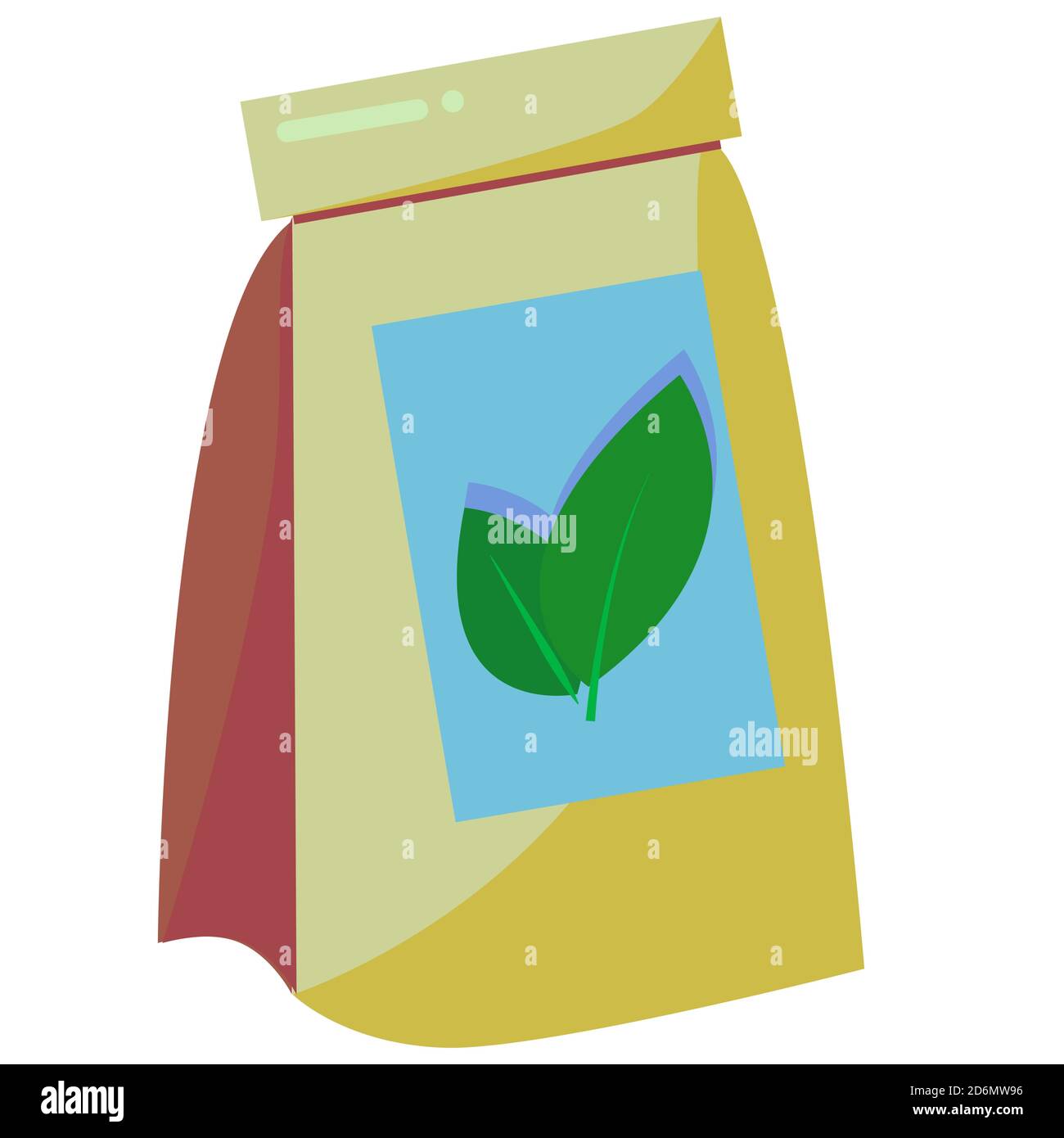 Brown coffee bag packaging Stock Vector Images - Alamy
