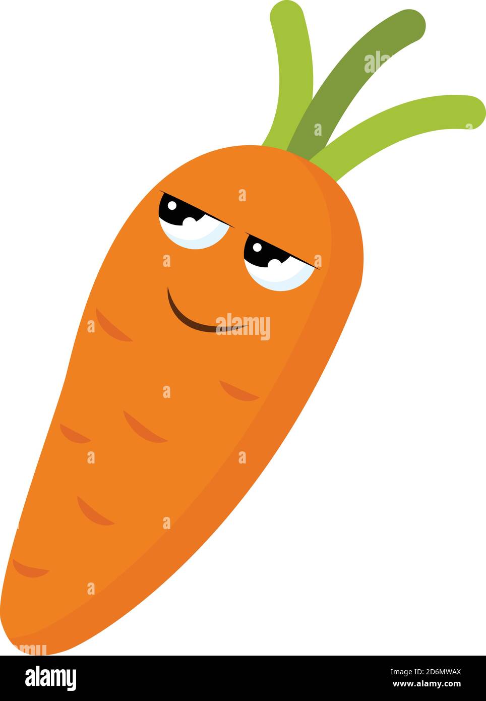 Small carrot, illustration, vector on white background Stock Vector ...