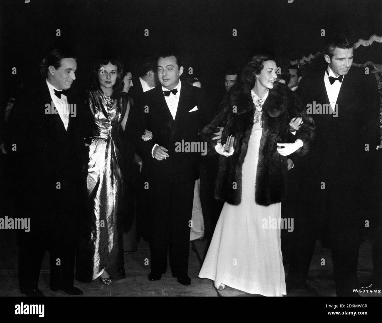 CHARLIE CHAPLIN PAULETTE GODDARD LEWIS MILESTONE with his wife KENDALL ...