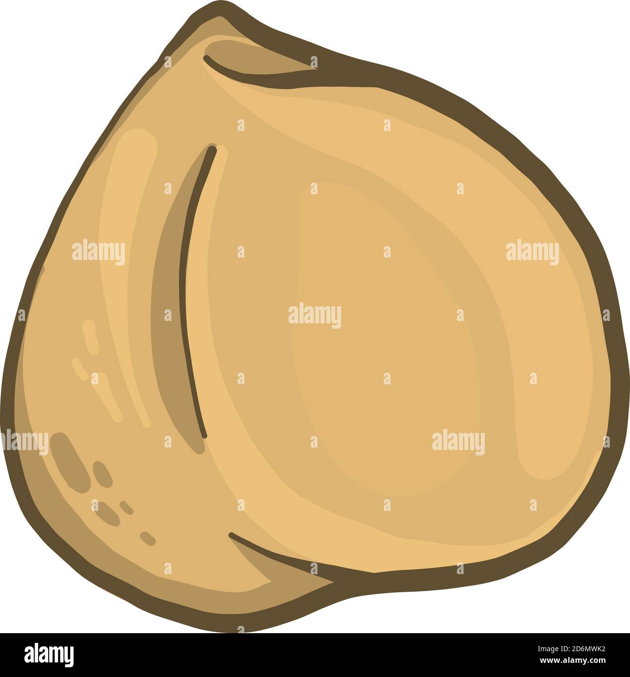 Delicious chickpea, illustration, vector on white background Stock ...