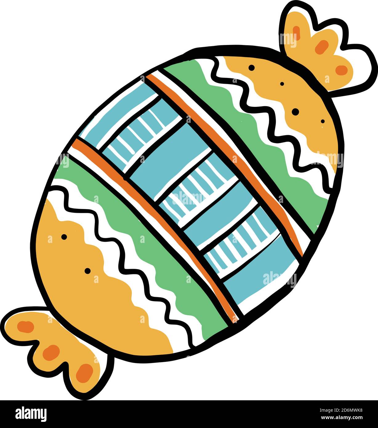 Colorful candy, illustration, vector on white background Stock Vector ...