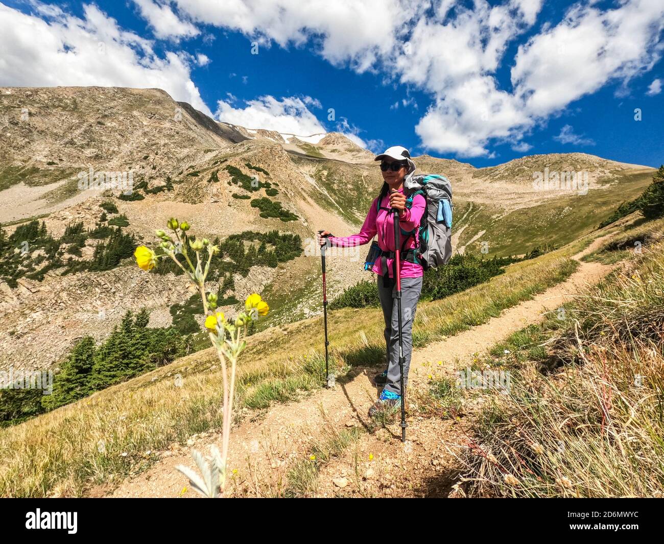 Hiking through Collegiate West on the 485 mile Colorado Trail, Colorado ...