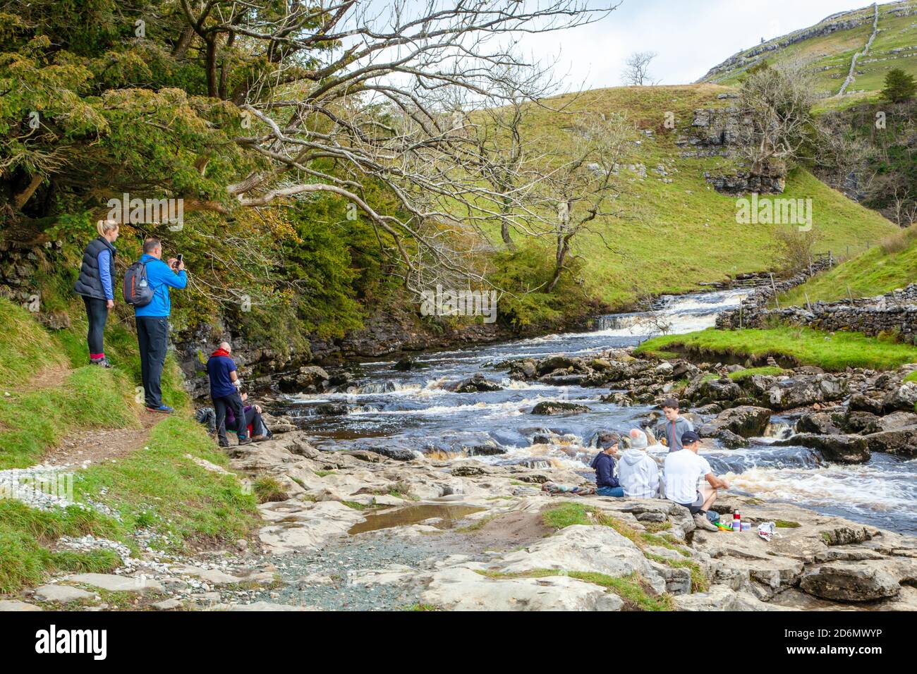 People and families enjoying the day out at the Yorkshire tourist ...