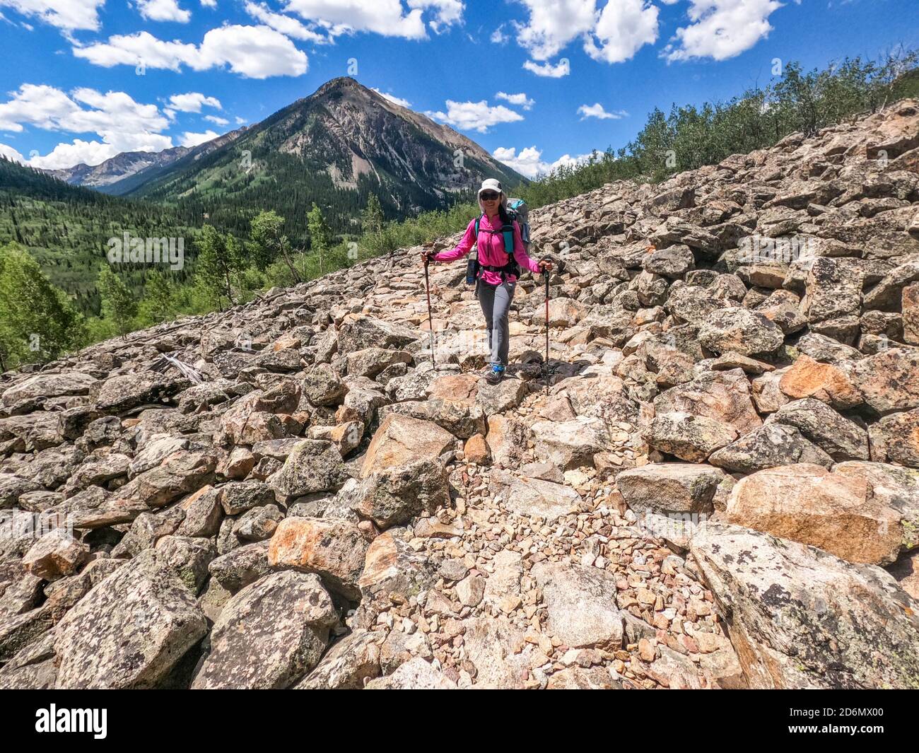 Hiking through Collegiate West on the 485 mile Colorado Trail, Colorado ...