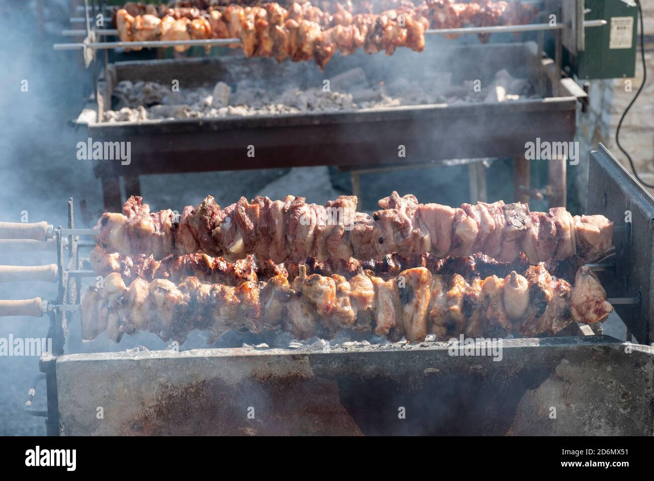 Cypriot traditional souvla grill hi-res stock photography and images ...