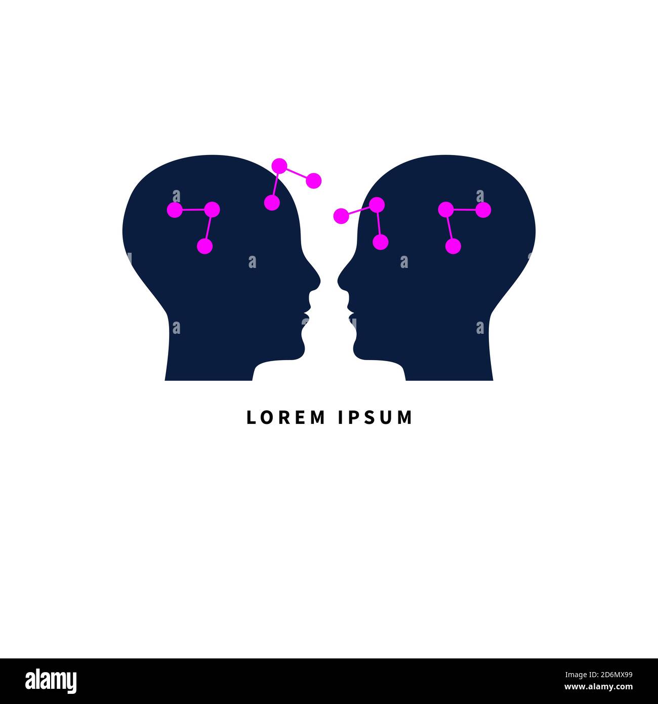 Two human profiles hi-res stock photography and images - Alamy