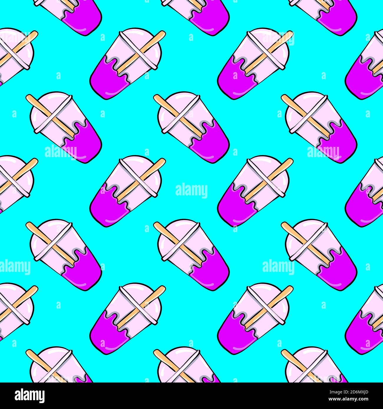 Blue slushie Stock Vector Images - Alamy