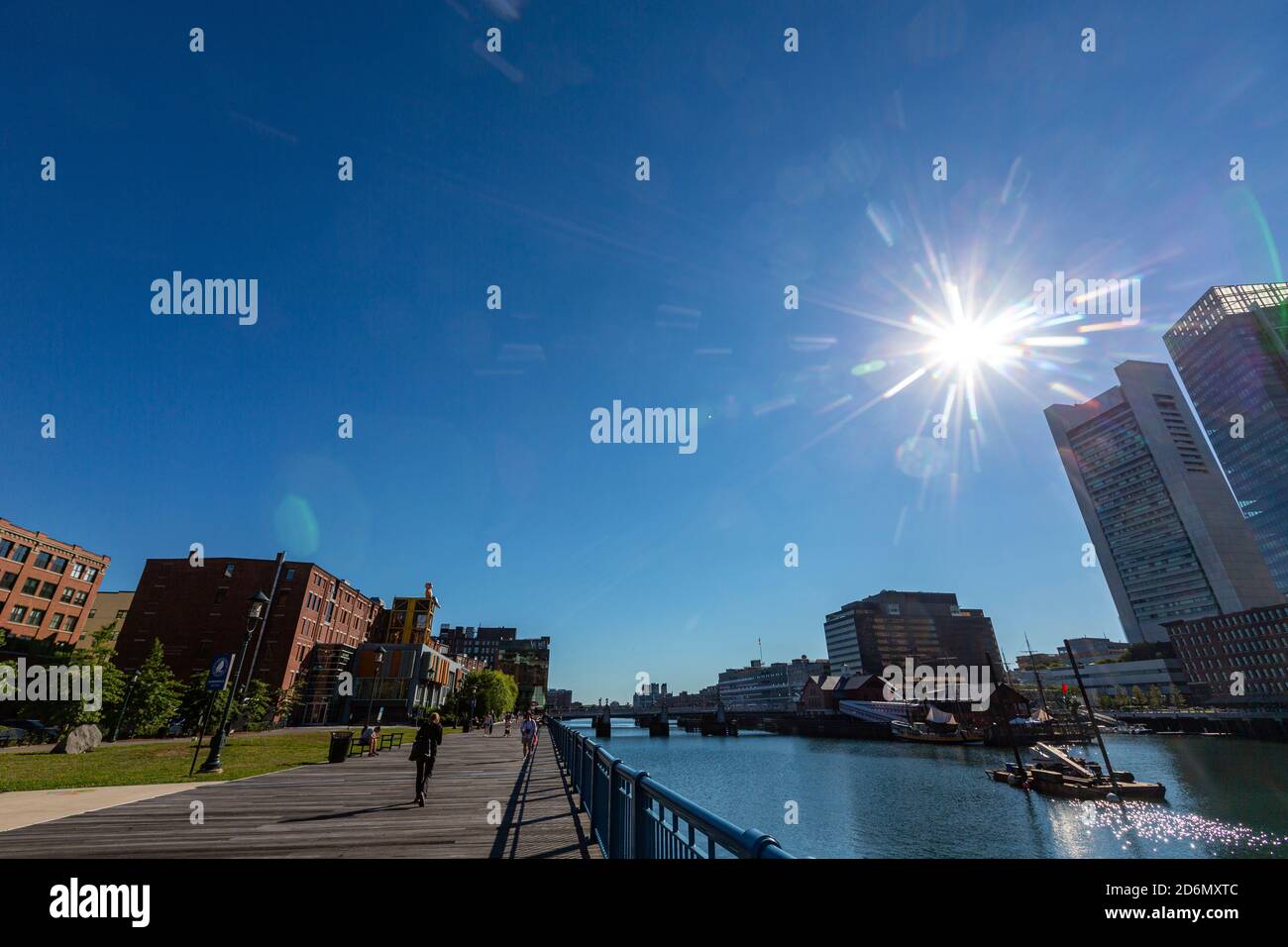 Boston waterfront harborwalk hi-res stock photography and images - Alamy