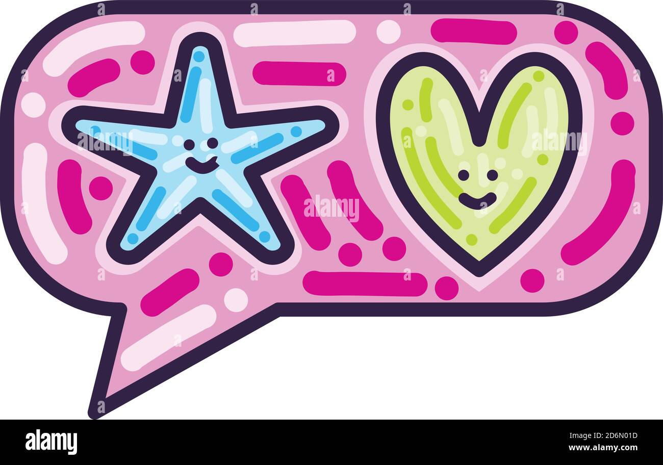 Pink conversation bubble, illustration, vector on white background ...