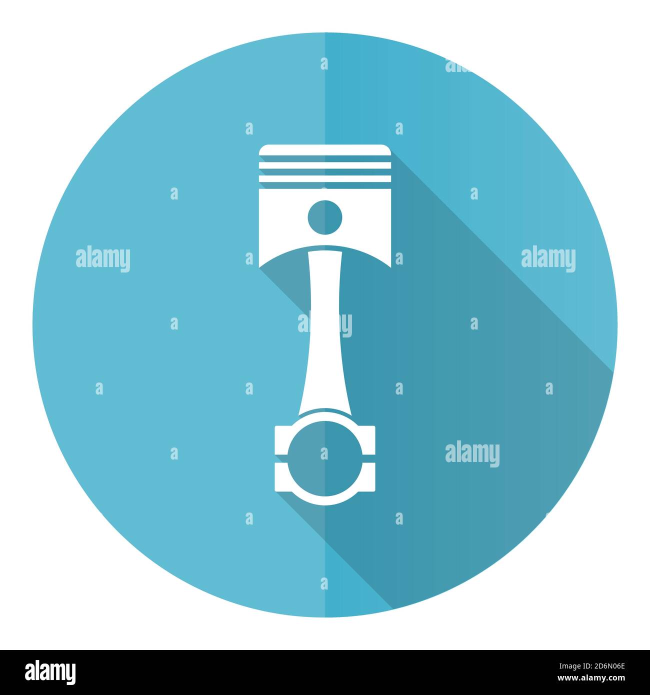 Piston blue vector icon, flat design illustration in eps 10 Stock Vector Image & Art - Alamy