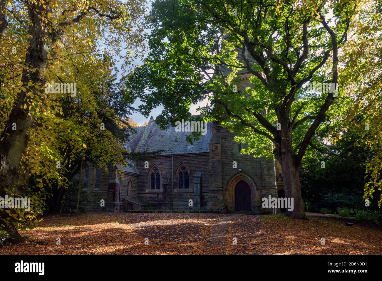 St John the Evangelist Church, Longhirst Stock Photo - Alamy