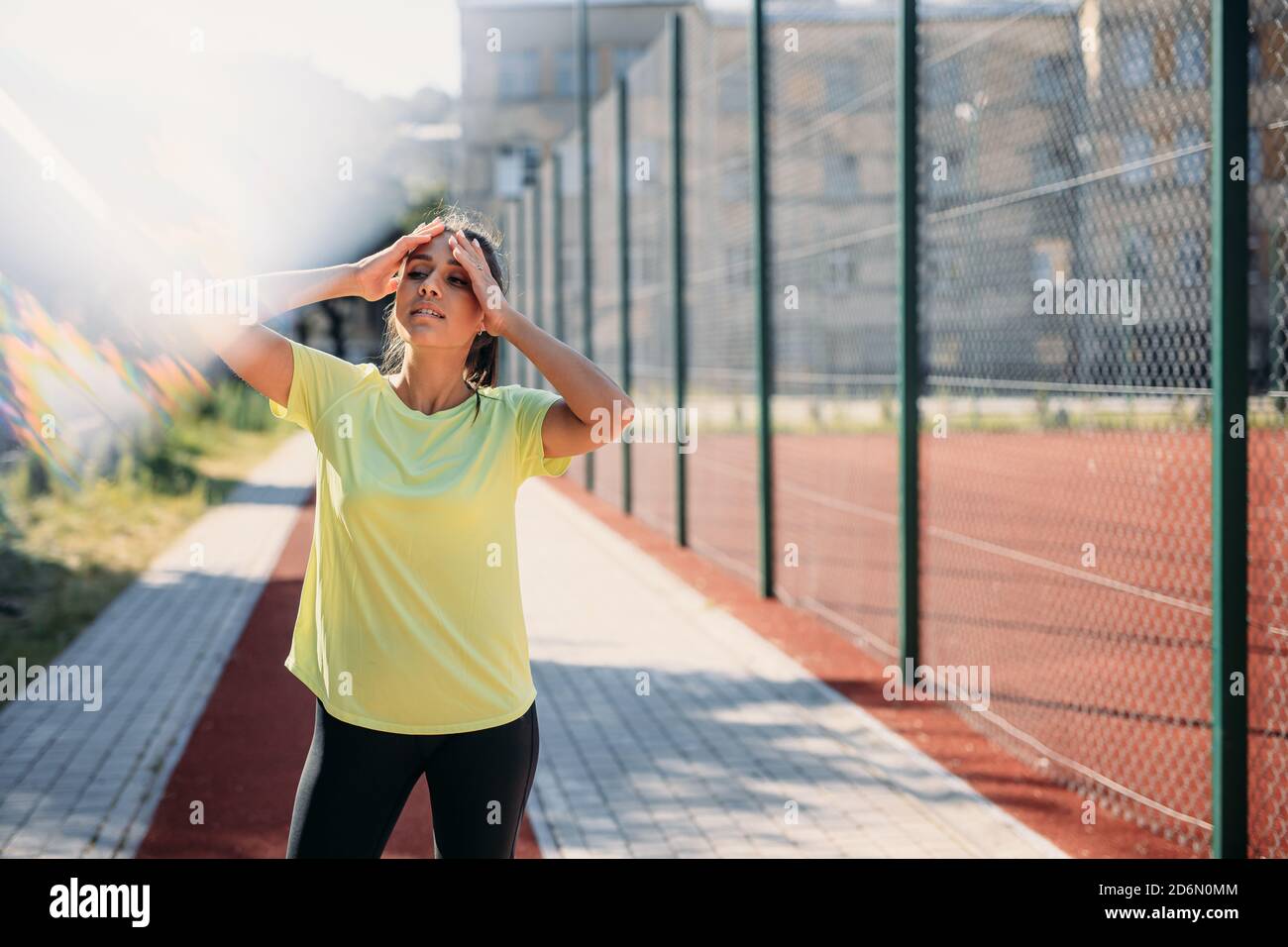 Tired muscular athlete after training hi-res stock photography and ...