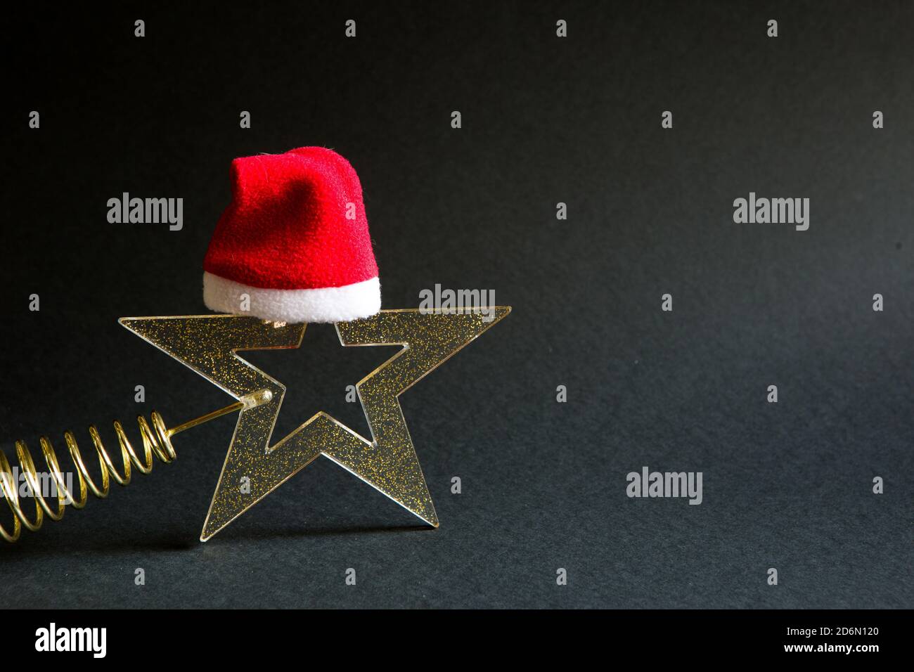 Gold transparent star with spangles in the shape of a Christmas tree on ...